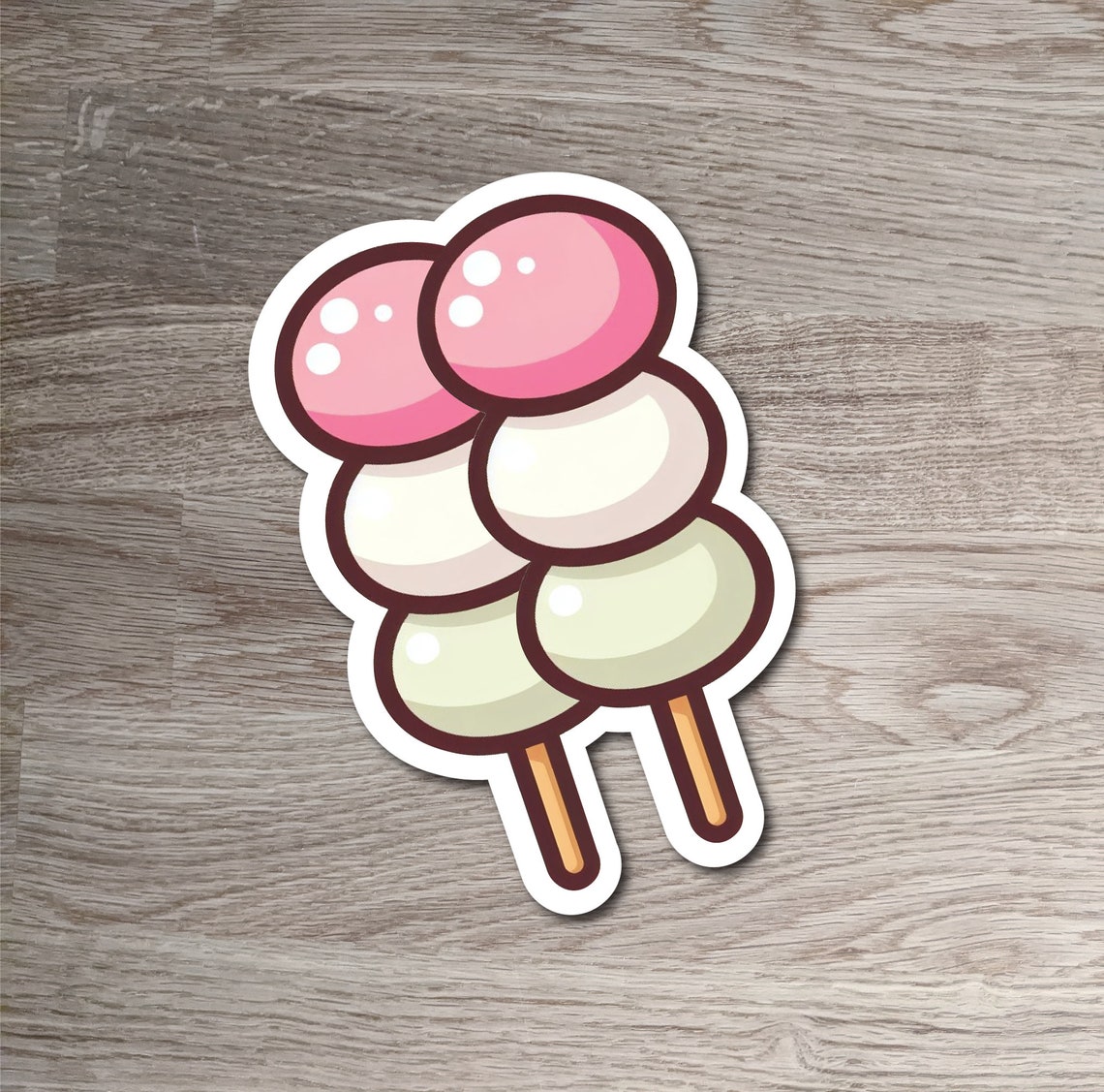 Japan Food Sticker Bundle, Fried Gyoza, Sushi Sashimi Platter, Dango ...