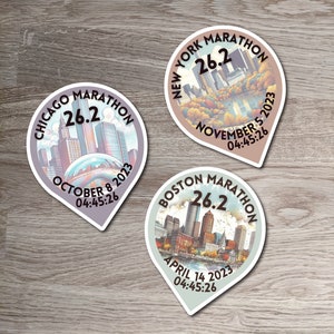 Personalized 2023 Major World Marathon Sticker, 26.2 Miles Full ...