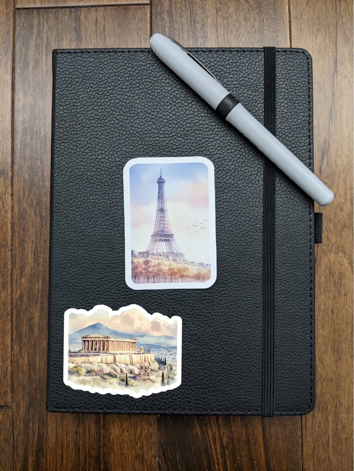 Watercolor Greece Acropolis Parthenon Sticker, Travel to Europe Sticker ...