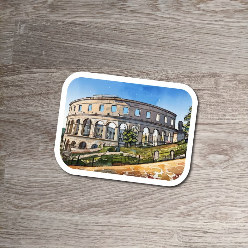 Travel to Croatia Attractions Sticker Bundle, Dubrovnik, Rovinj ...