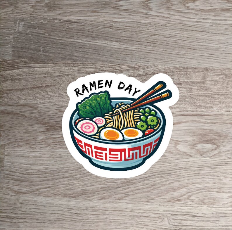 Ramen Day Sticker Sheet, Agenda Planner Mini Stickers, Meal Preparation ...