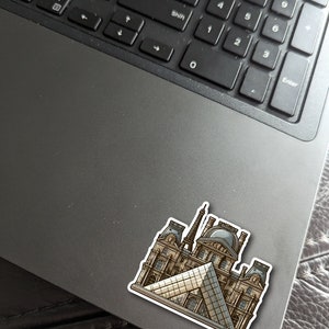 Paris France Louvre Museum Sticker, Europe Trip Souvenir, Surprise ...