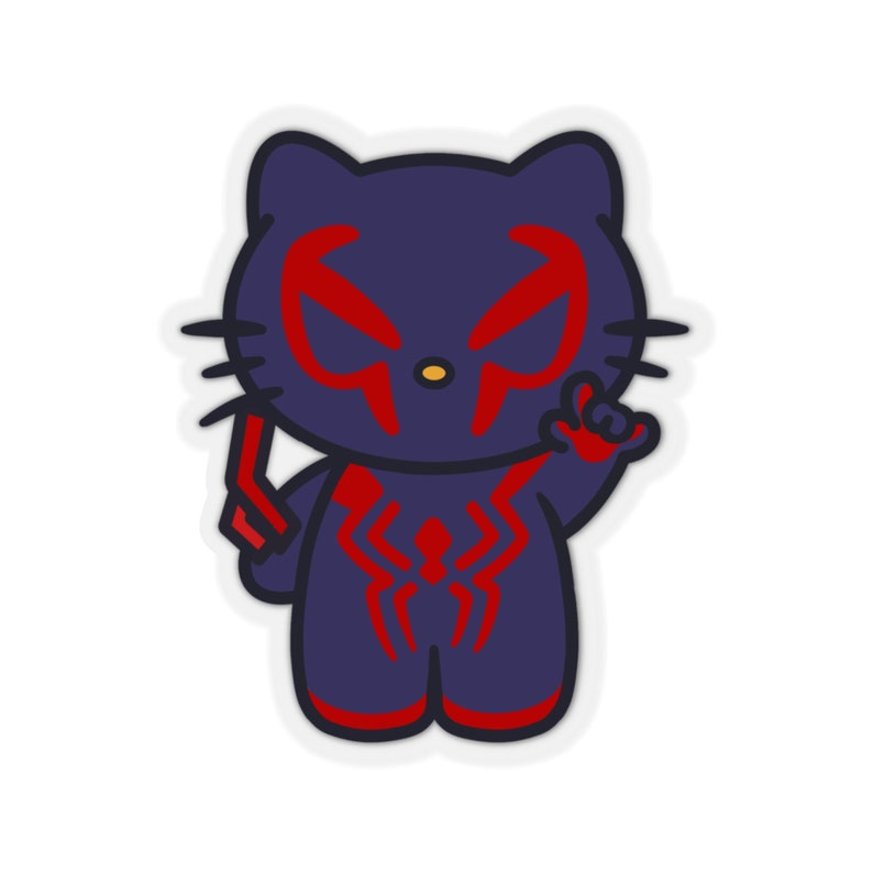 Spider-man 2099 Hello Kitty Sticker - Etsy Spider-man 2099 Hello Kitty Sticker - Etsy