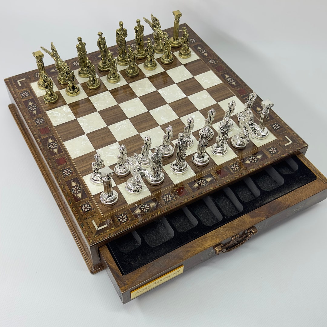 Wooden Handmade Chess Set Personalized Wooden Chess Board - Etsy