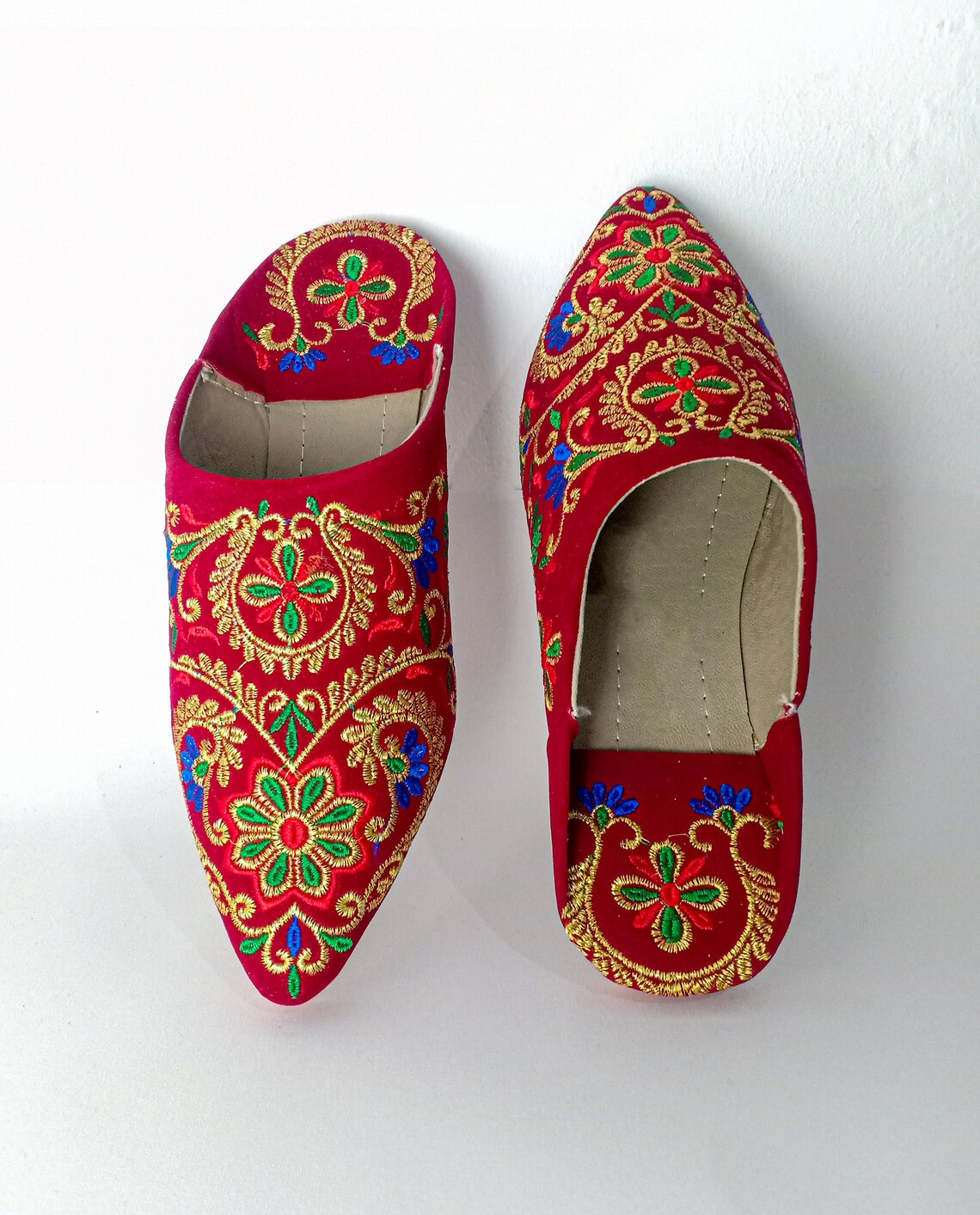 Moroccan Handmade Slippers || Leather Unisex Babouches || Babouche ...