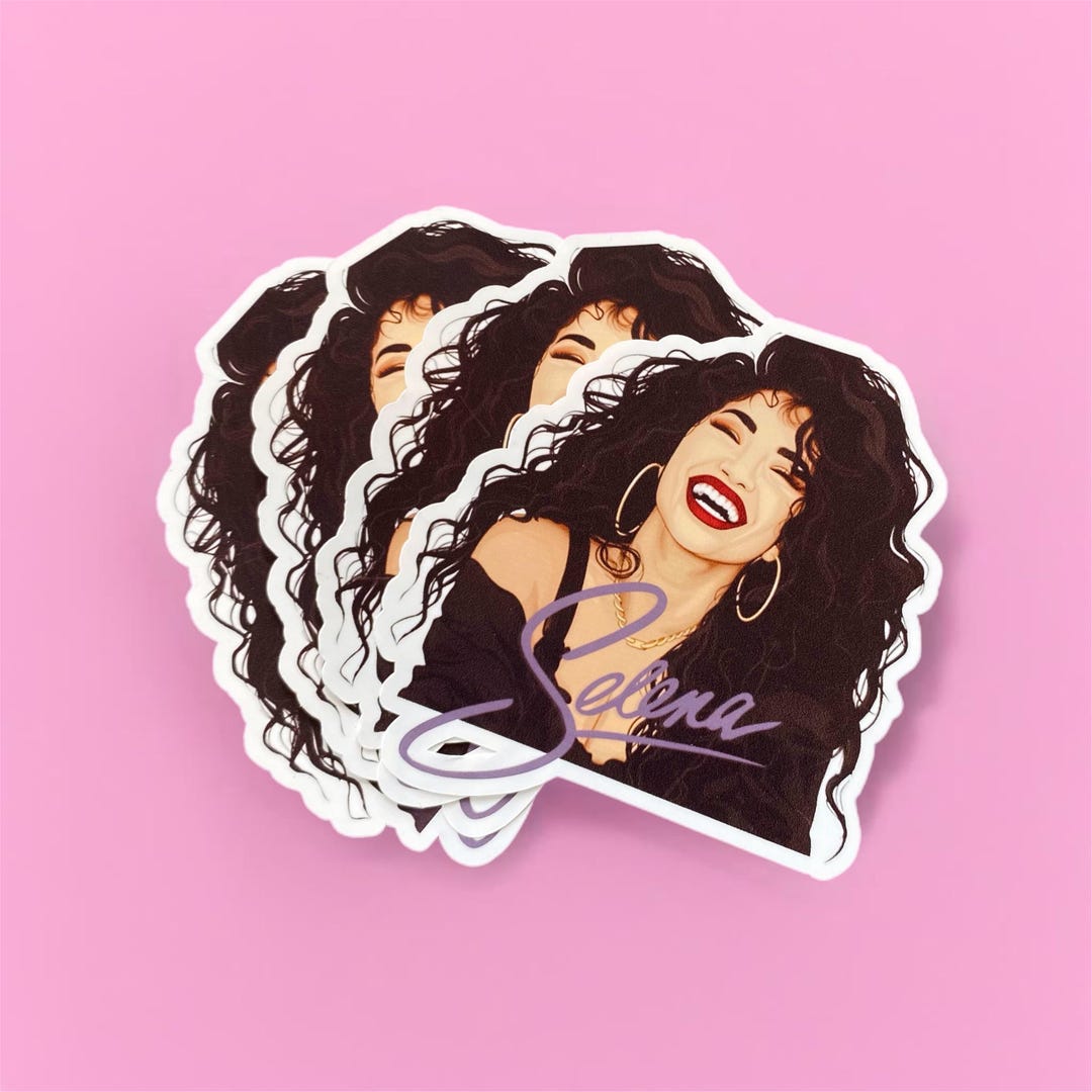 Selena Quintanilla Vinyl Sticker Decal, Queen of Tejano Latina Sticker ...