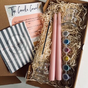 Candle Painting Kit: DIY Craft Activity With 4 Candles - Etsy