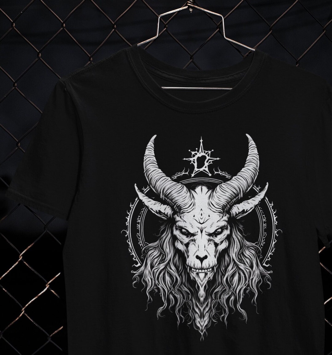 Devil Goat Goth T-shirt, Satanic T-shirt, Pastel Goth Clothing, Fairy ...