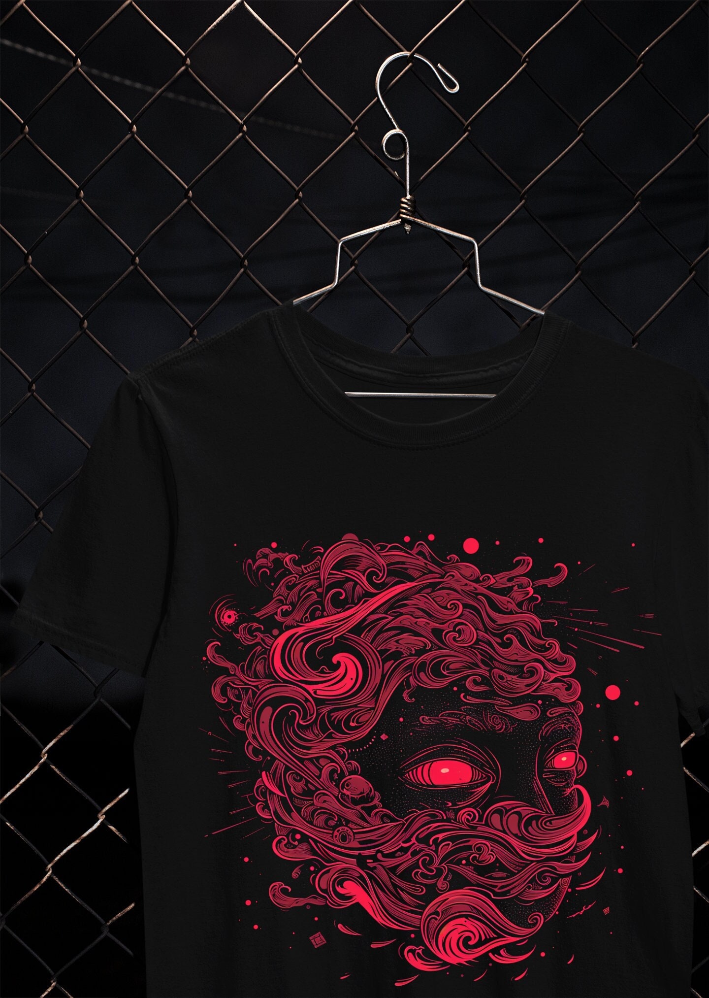 Weirdcore Face Shirt, Gothic Clothes, Y2K Clothing, Snake Tshirt ...