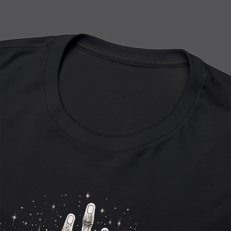 Goth Fairycore Hand T-shirt, Y2K Clothing, Embroidery T-shirt ...