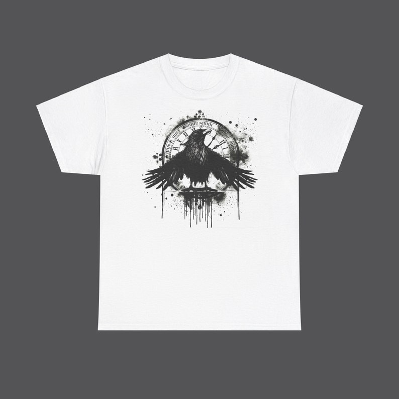 Gothic Crow T-shirt, Trad Goth, Goth Raven Tshirt, Crow Print Tshirt ...