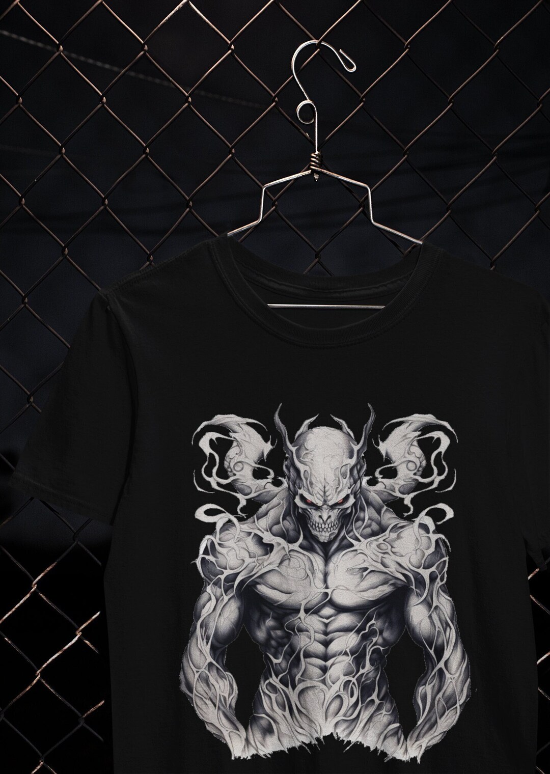 Psychedelic Demon T-shirt, Weirdcore Shirt, Pastel Goth Clothing ...