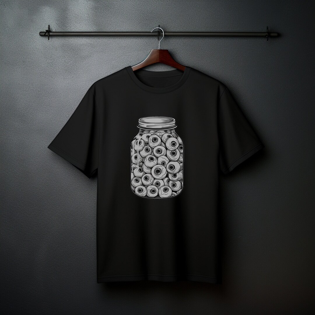 Weirdcore Jar Full of Eyes T-shirt, Gothic Dark Academia Tshirt, Y2K ...