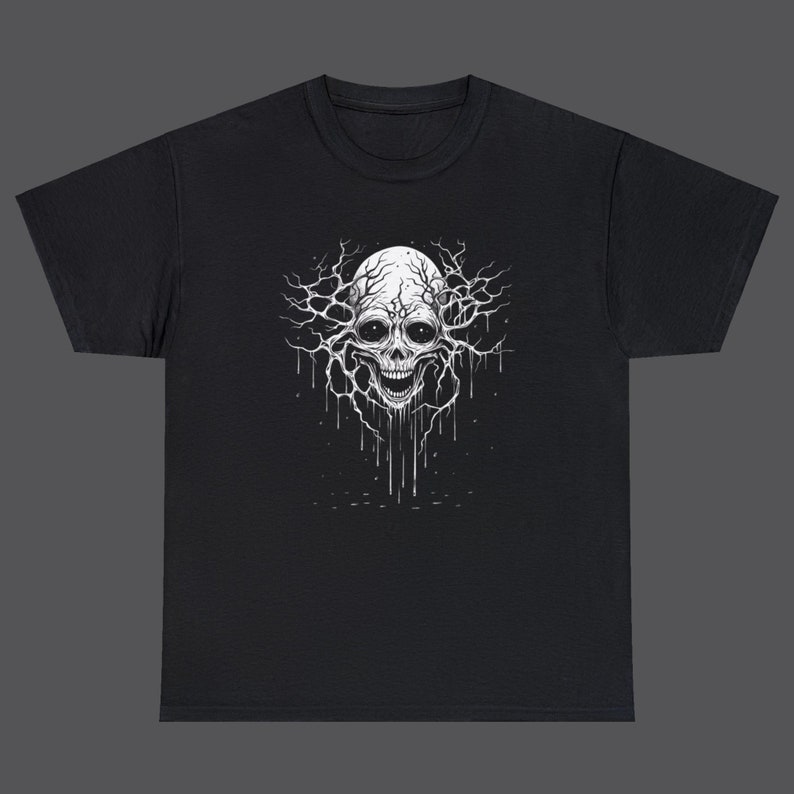 Cyber Skull T-shirt, Y2K Clothing, Weird Shirts, Goth Clothes, Fairy ...