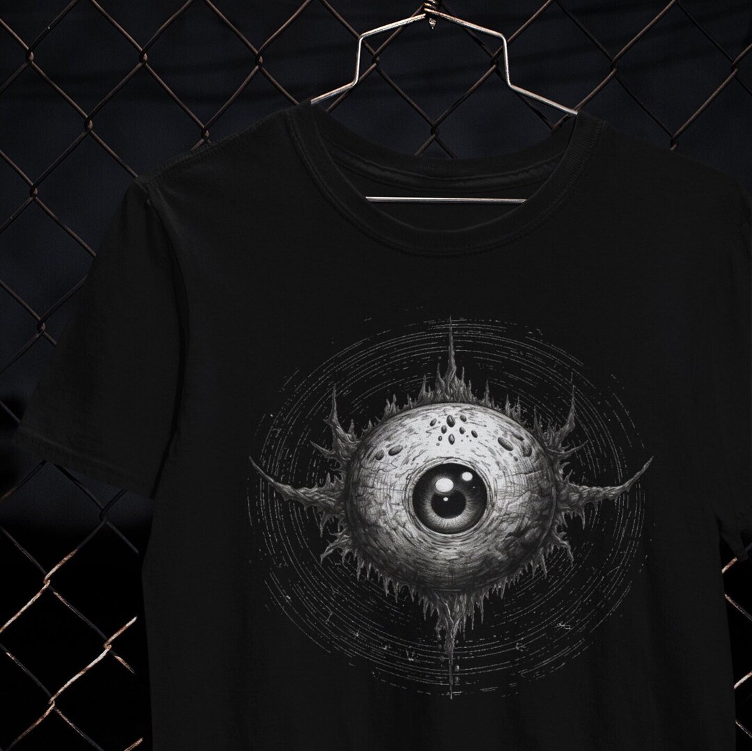 Weirdcore Eyeball T-shirt, Y2K Top, Goth Clothes, Goblincore T-shirt ...