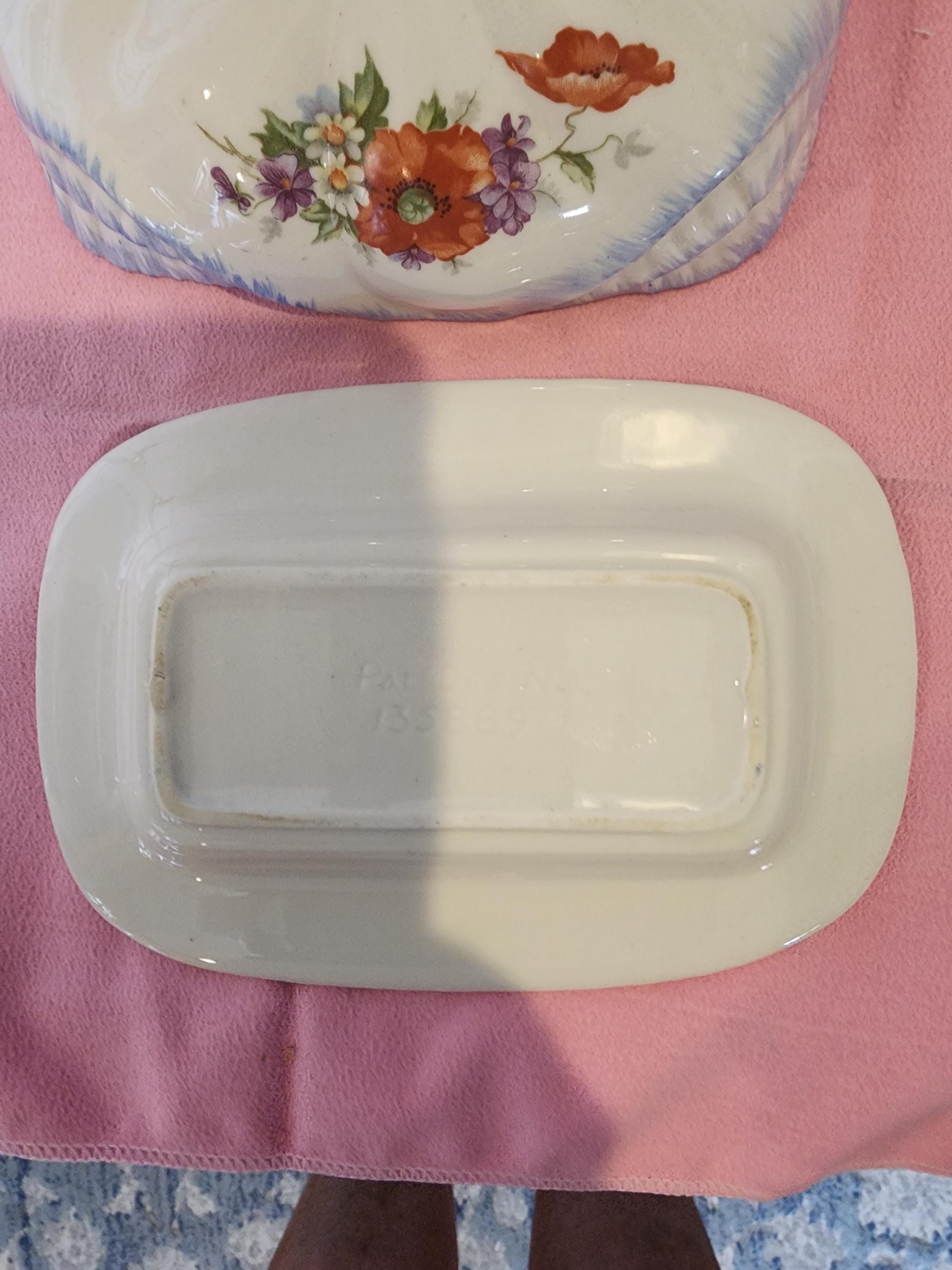 Vintage--rare Find-- Hull Pottery Little Red Riding Hood Butter Dish - Etsy