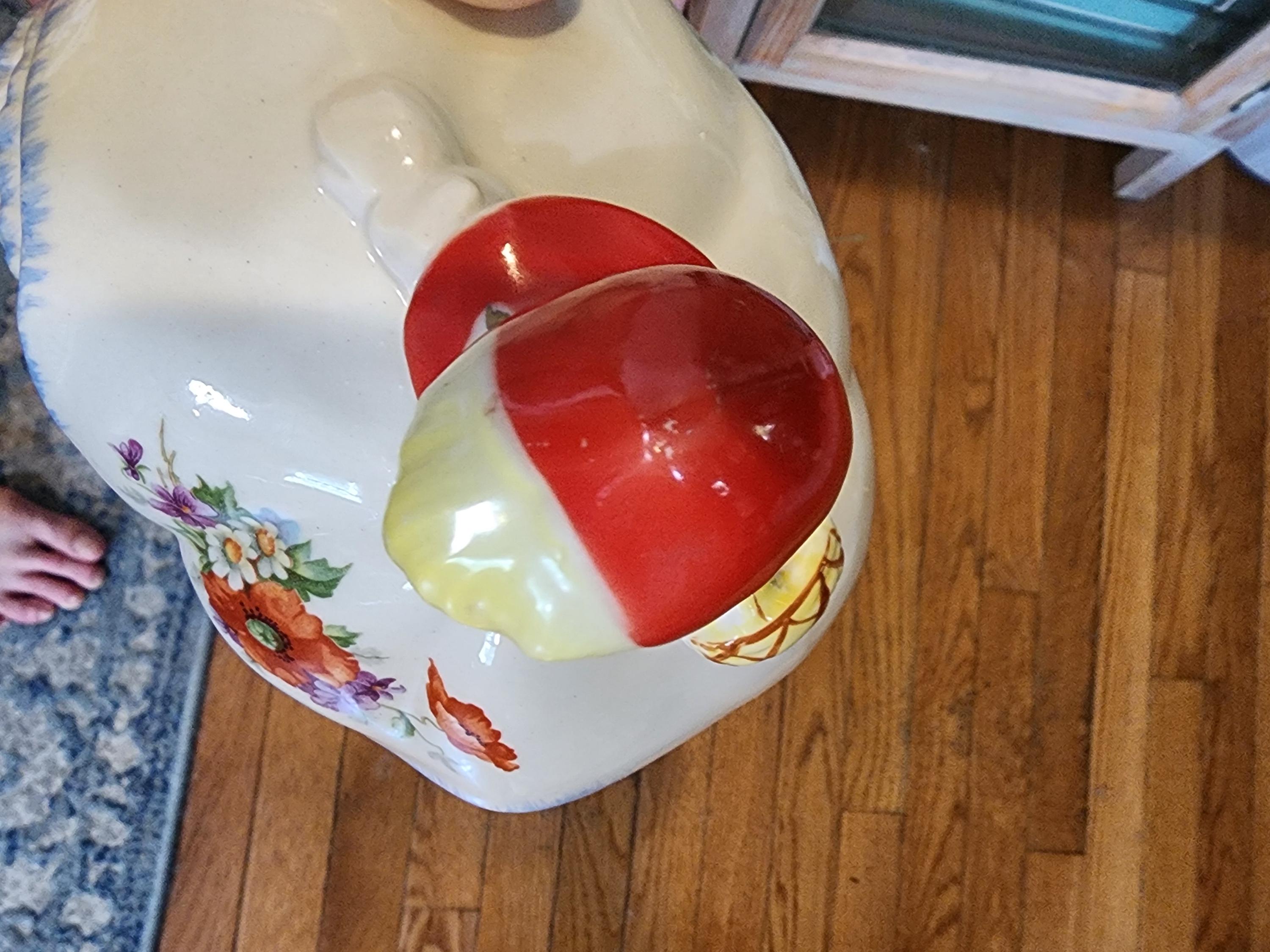 Vintage--rare Find-- Hull Pottery Little Red Riding Hood Butter Dish - Etsy