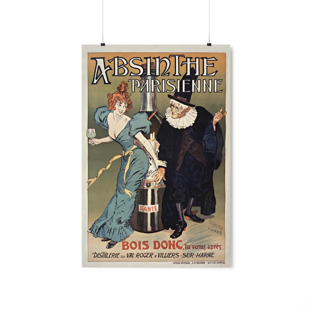Absinthe Parisienne Vintage Poster (1897) - Etsy