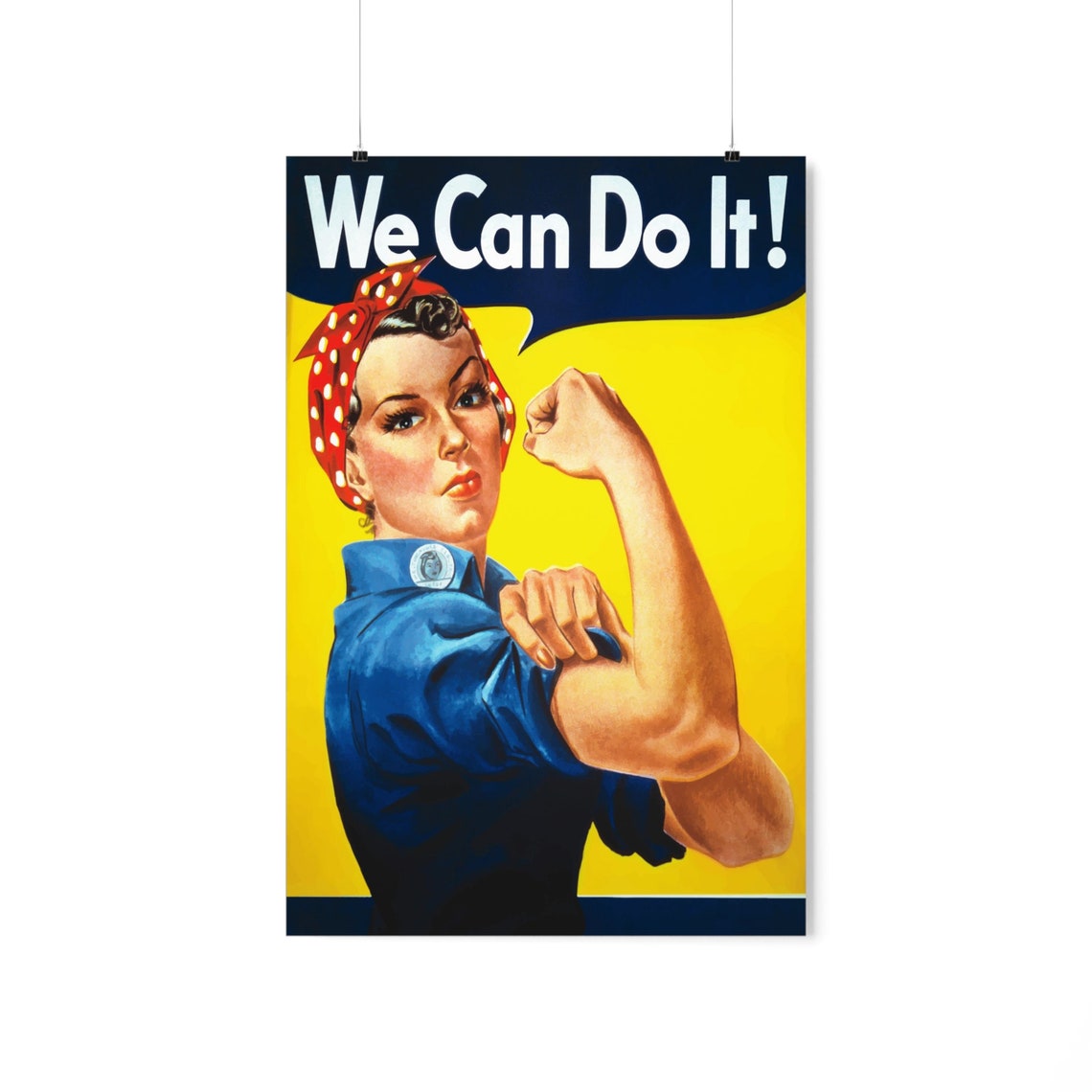 Vintage Poster ("rosie the Riveter") - Retro Wall Artwork - Etsy