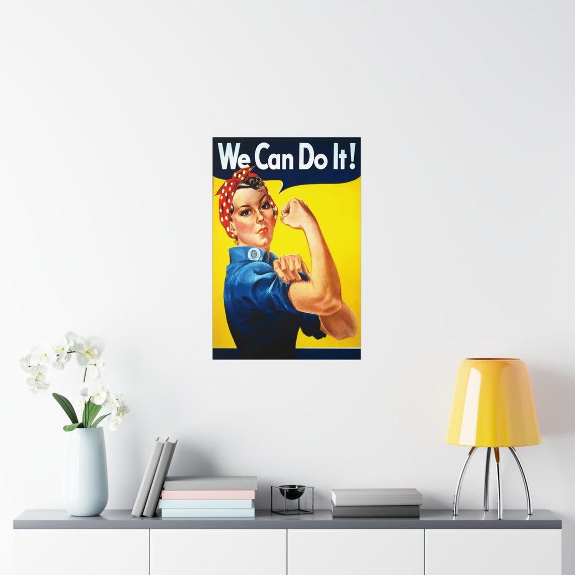 Vintage Poster ("rosie the Riveter") - Retro Wall Artwork - Etsy