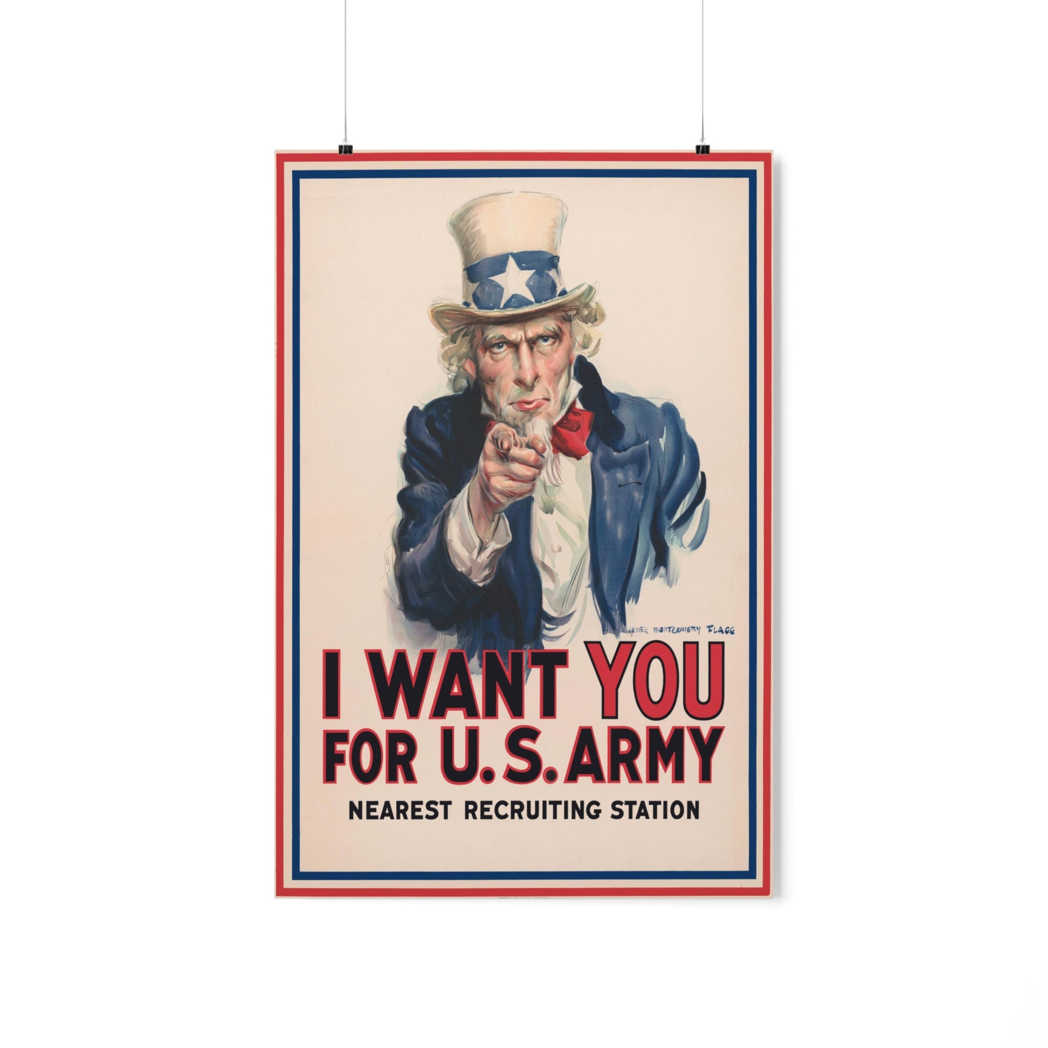 Uncle Sam i Want You for US Army Vintage Poster - Etsy
