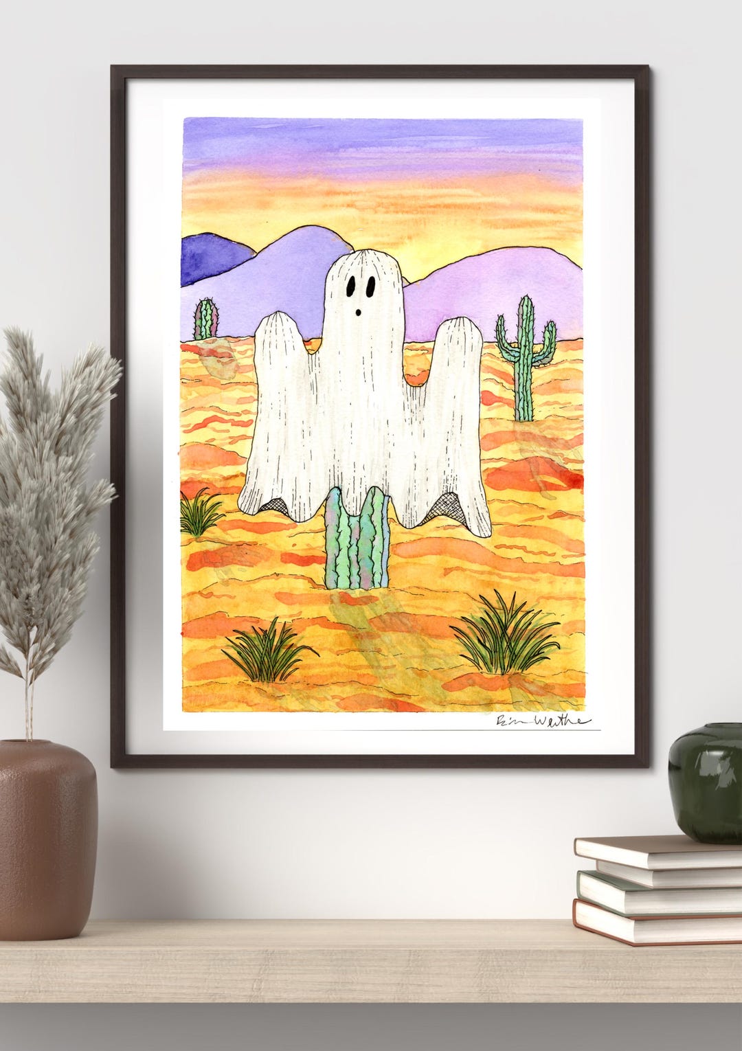 Watercolor Painting "hug Me I'm Scared" Prints, Unframed - Etsy