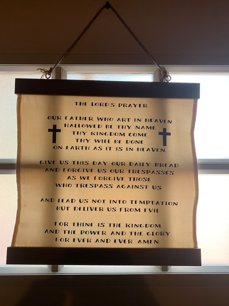 Lords Prayer Banner - Etsy