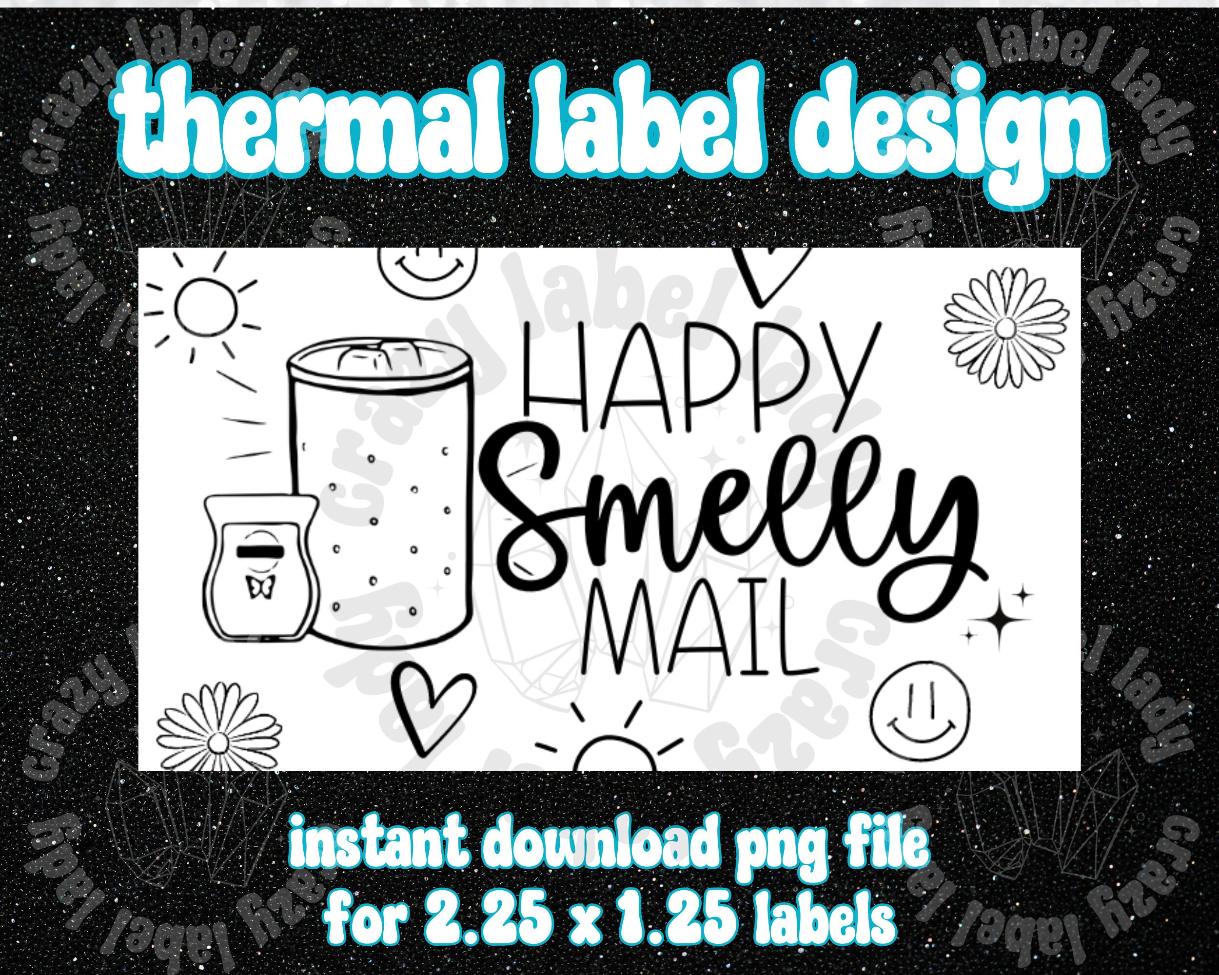 Happy Smelly Mail Sticker PNG, Scentsy Sticker, Thermal Label PNG ...
