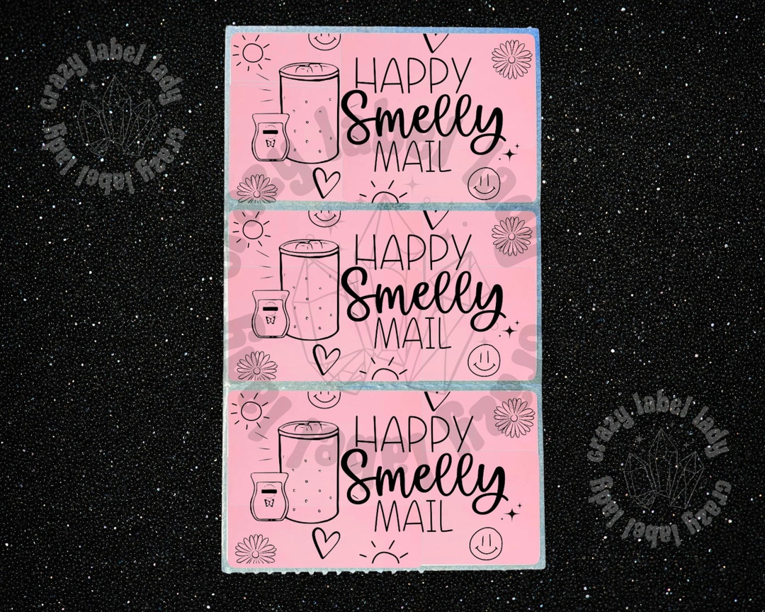 Happy Smelly Mail Stickers, Scentsy Thank You, Small Business Packaging ...