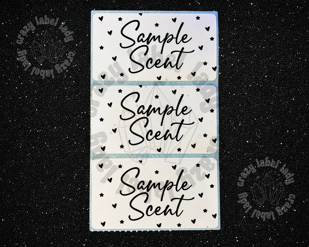 Sample Scent Sticker, Wax Melt Sticker, Candle Sticker, Small Business ...