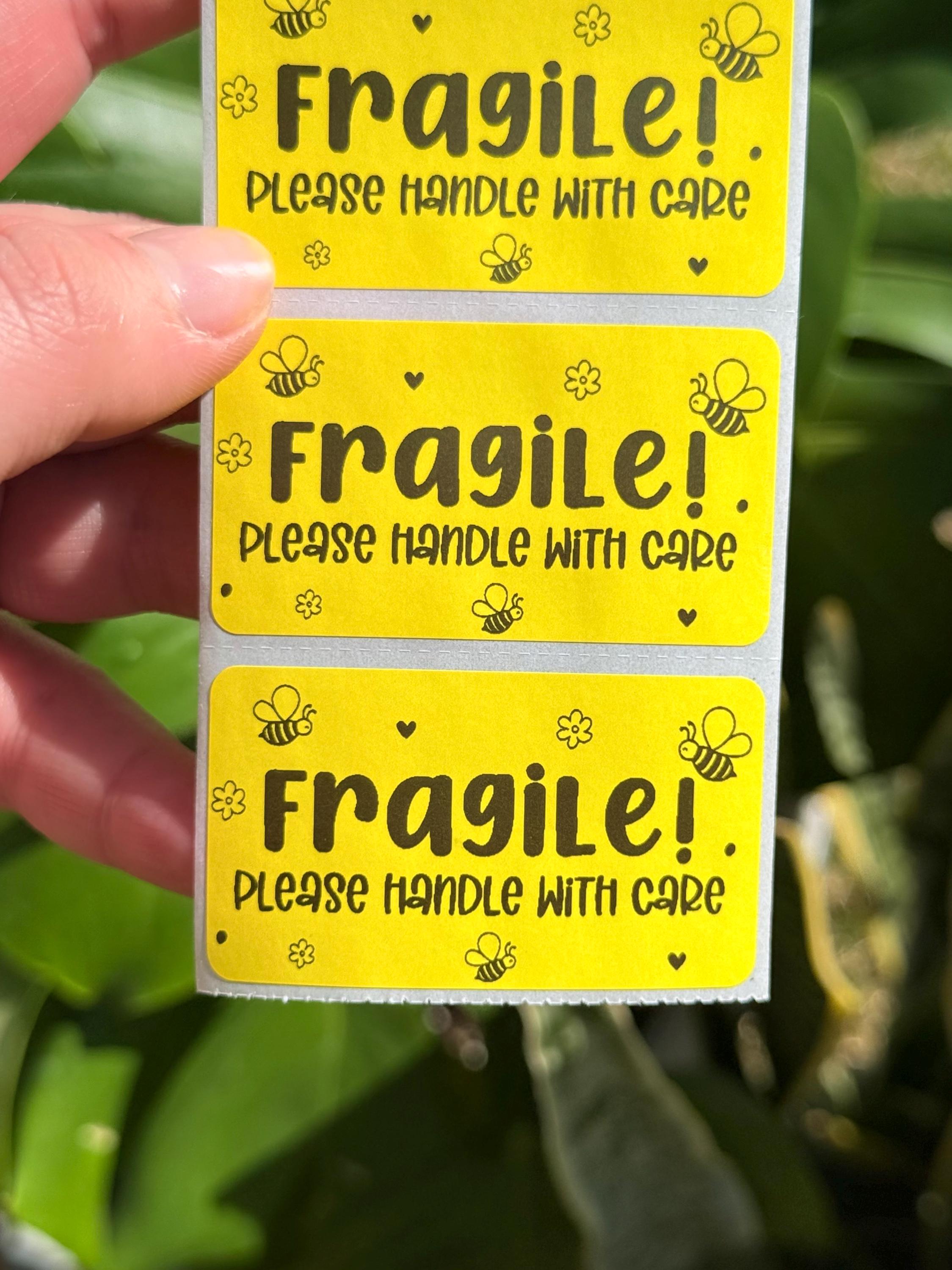 Fragile Bee Stickers • Handle With Care Stickers for Small Businesses ...
