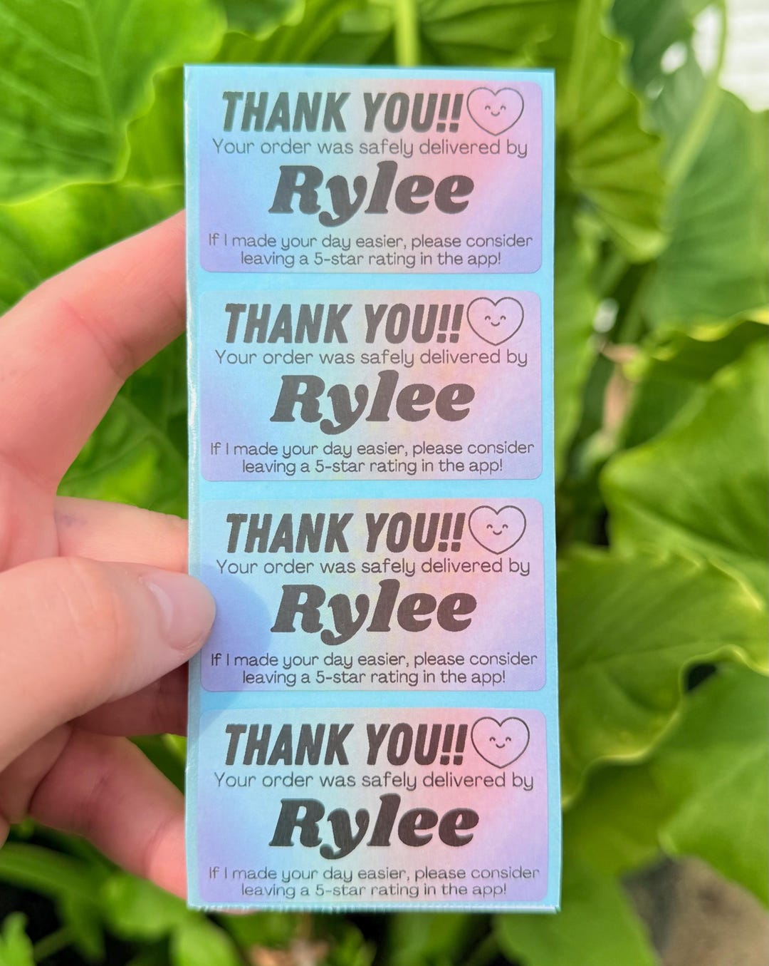 Personalized Delivery Driver Stickers • Doordash and Ubereats Driver ...