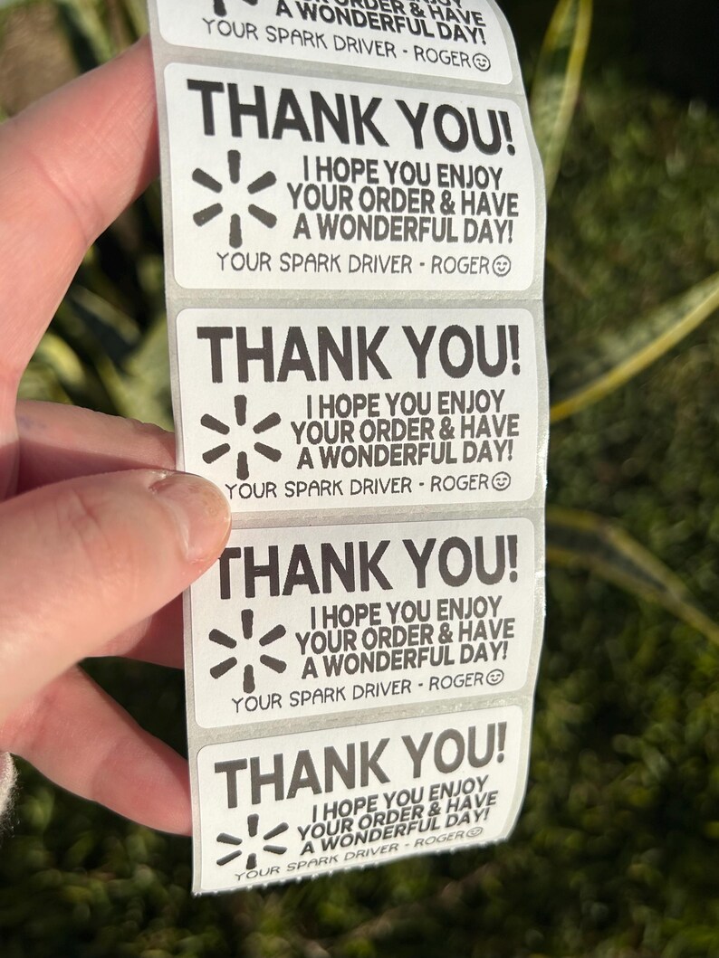 Personalized Spark Driver Stickers Spark Delivery Stickers Custom Spark ...