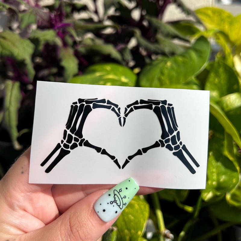 Skeleton Hand Decal - Etsy