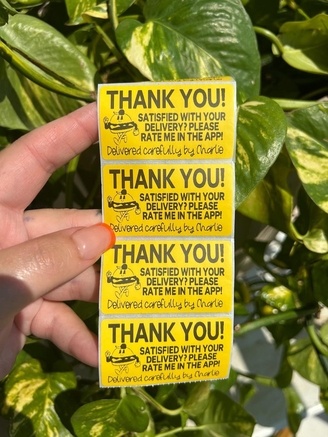 Personalized Doordash Delivery Sticker • Thank You Stickers • Delivery ...