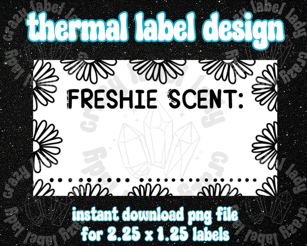 Freshie Scent Sticker Png Scent Sticker Digital Download Packaging for ...