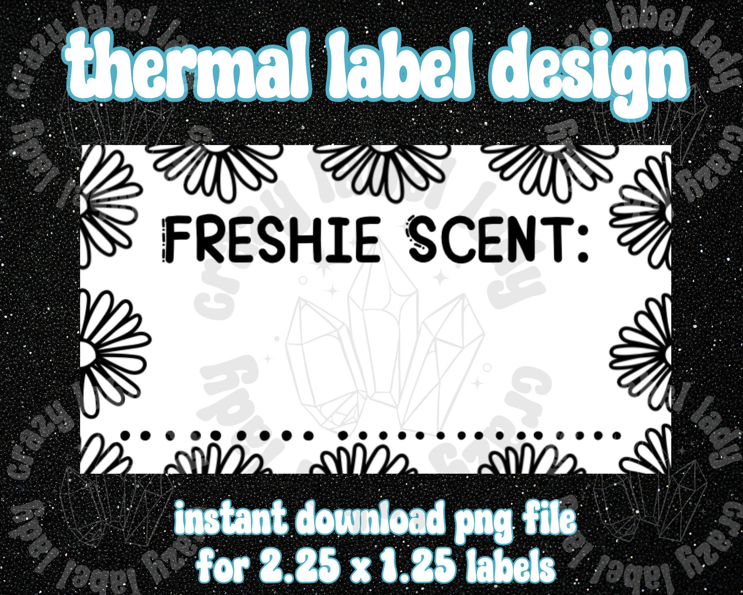 Freshie Scent Sticker Png Scent Sticker Digital Download Packaging for ...