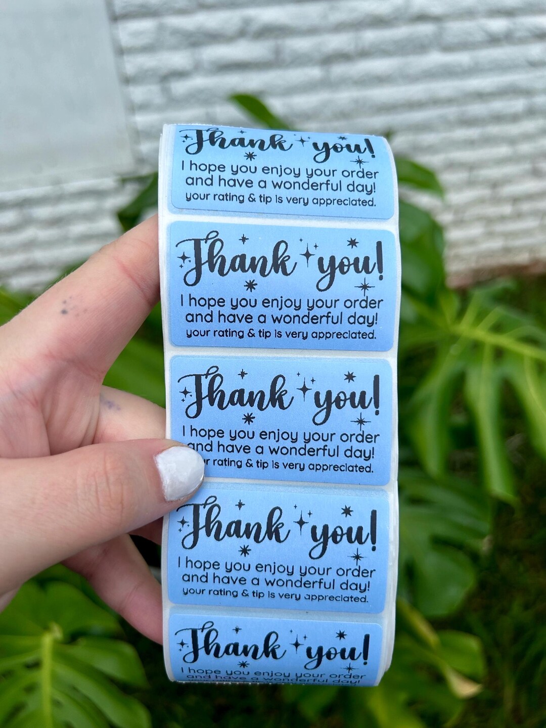 Thank You Delivery Driver Stickers Appreciation Stickers for Doordash ...