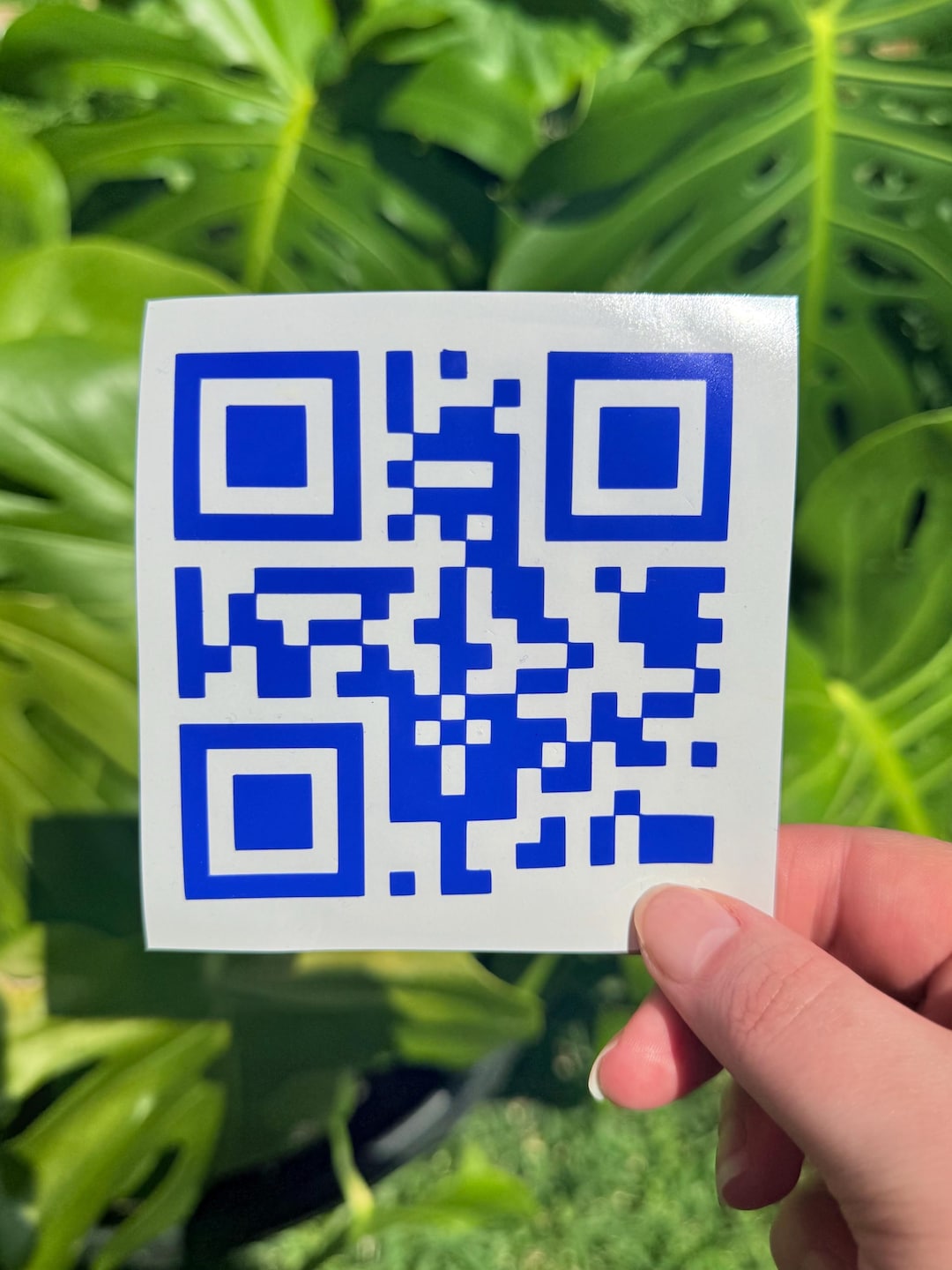Custom QR Code Vinyl Decal • Personalized QR Code Sticker, Durable QR ...