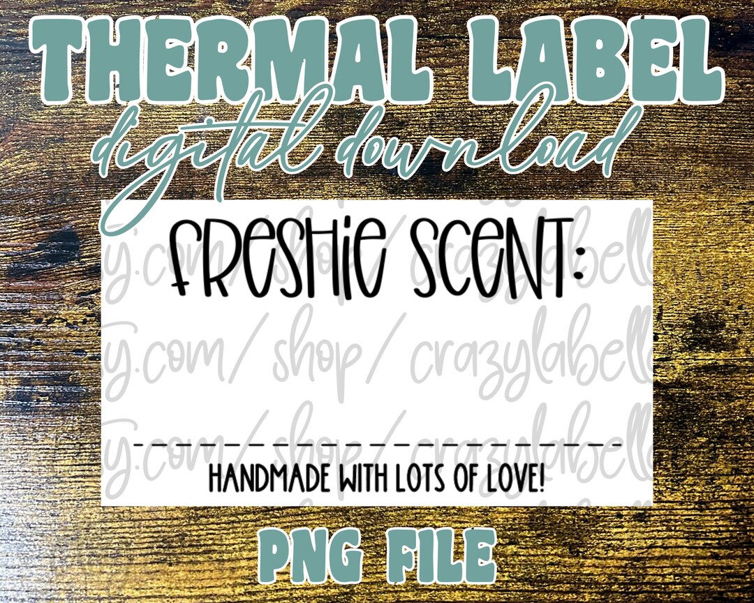 Freshie Scent Sticker PNG Car Air Fresheners Scent Label - Etsy