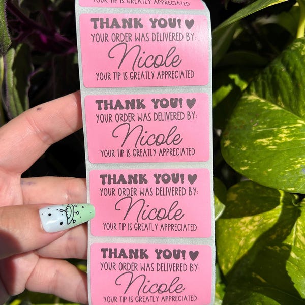 Set of 12 Doordash Delivery Sticker Set Grubhub Delivery Sticker Set ...