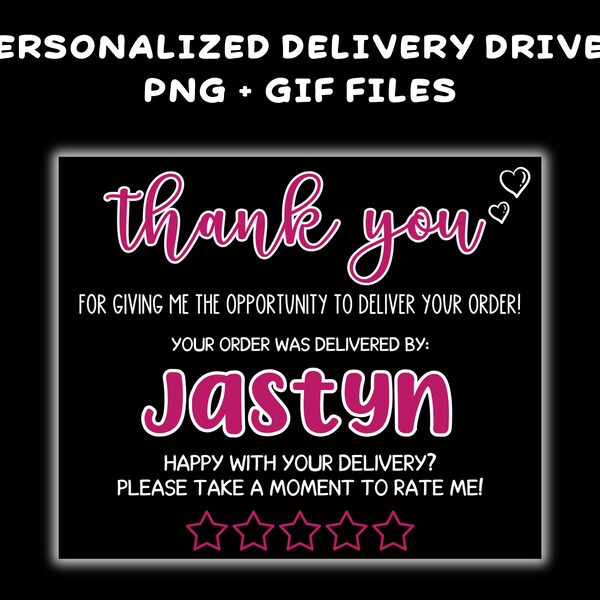 Instacart Thank You Card - Etsy