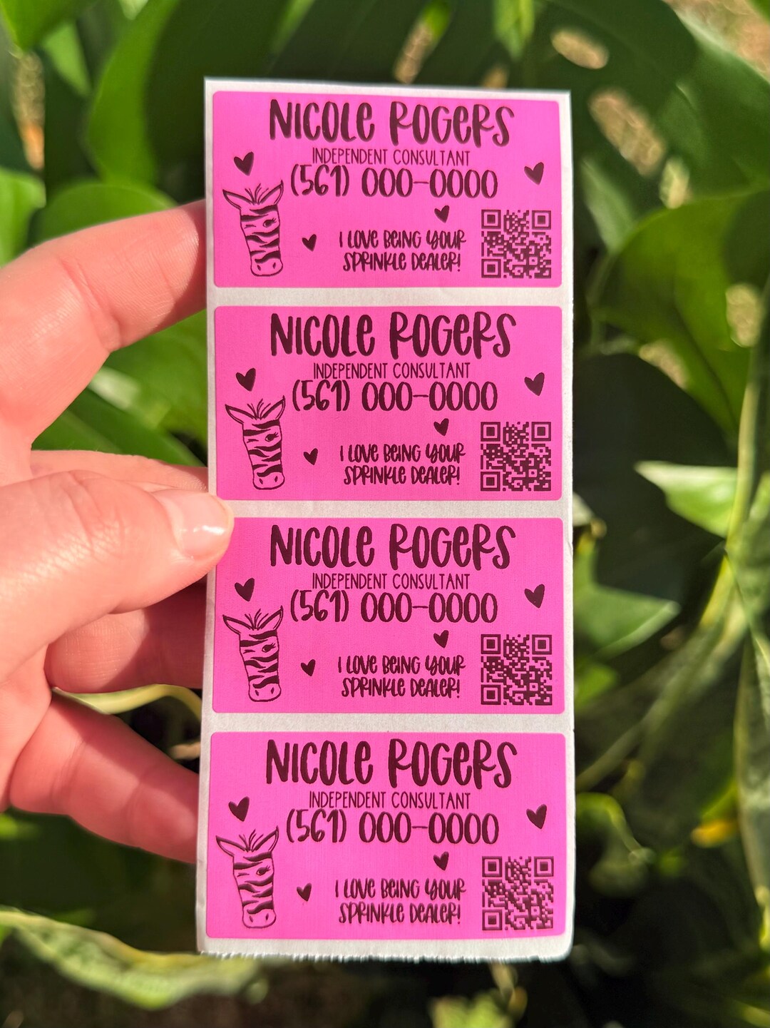 Pink Zebra Consultant Stickers • Pink Zebra Qr Code Stickers • Pink ...