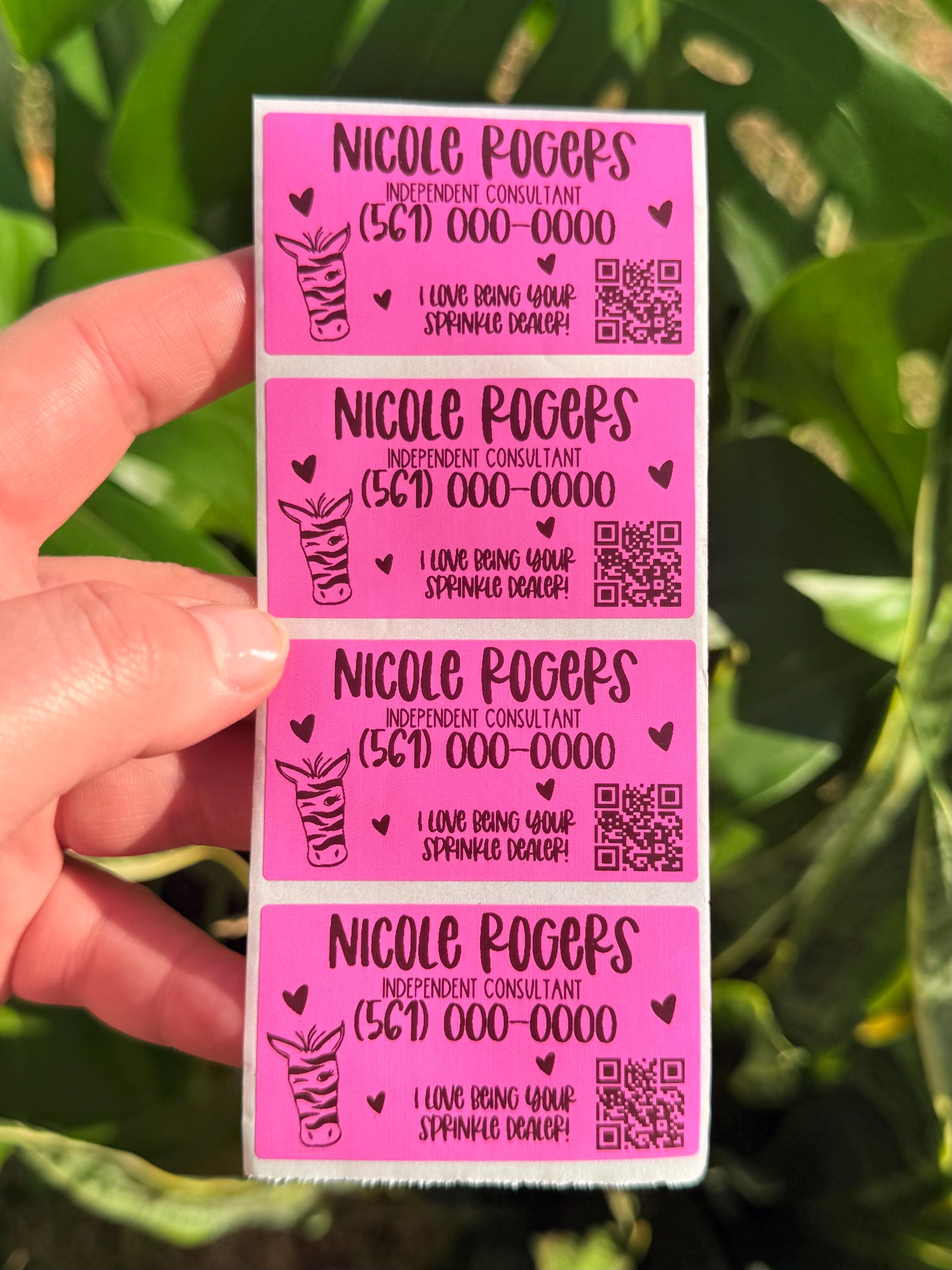 Pink Zebra Consultant Stickers • Pink Zebra Qr Code Stickers • Pink ...