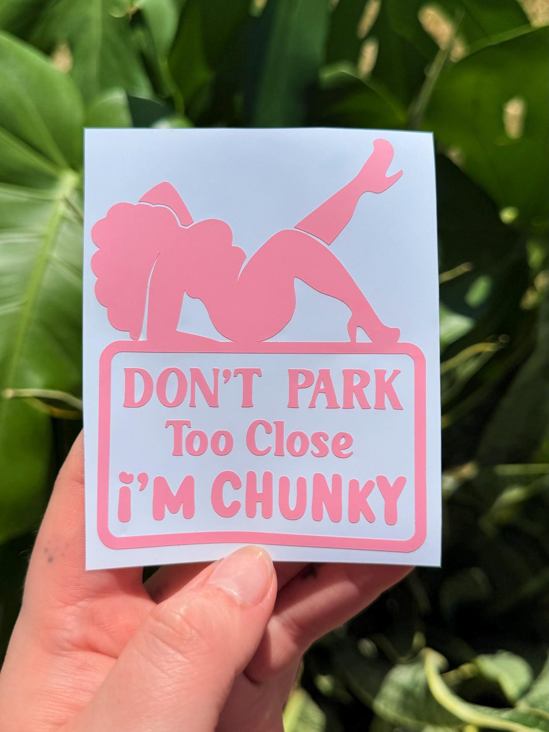 Don’t Park Too Close I’m Chunky Vinyl Decal • Funny Car Decal • Don’t ...