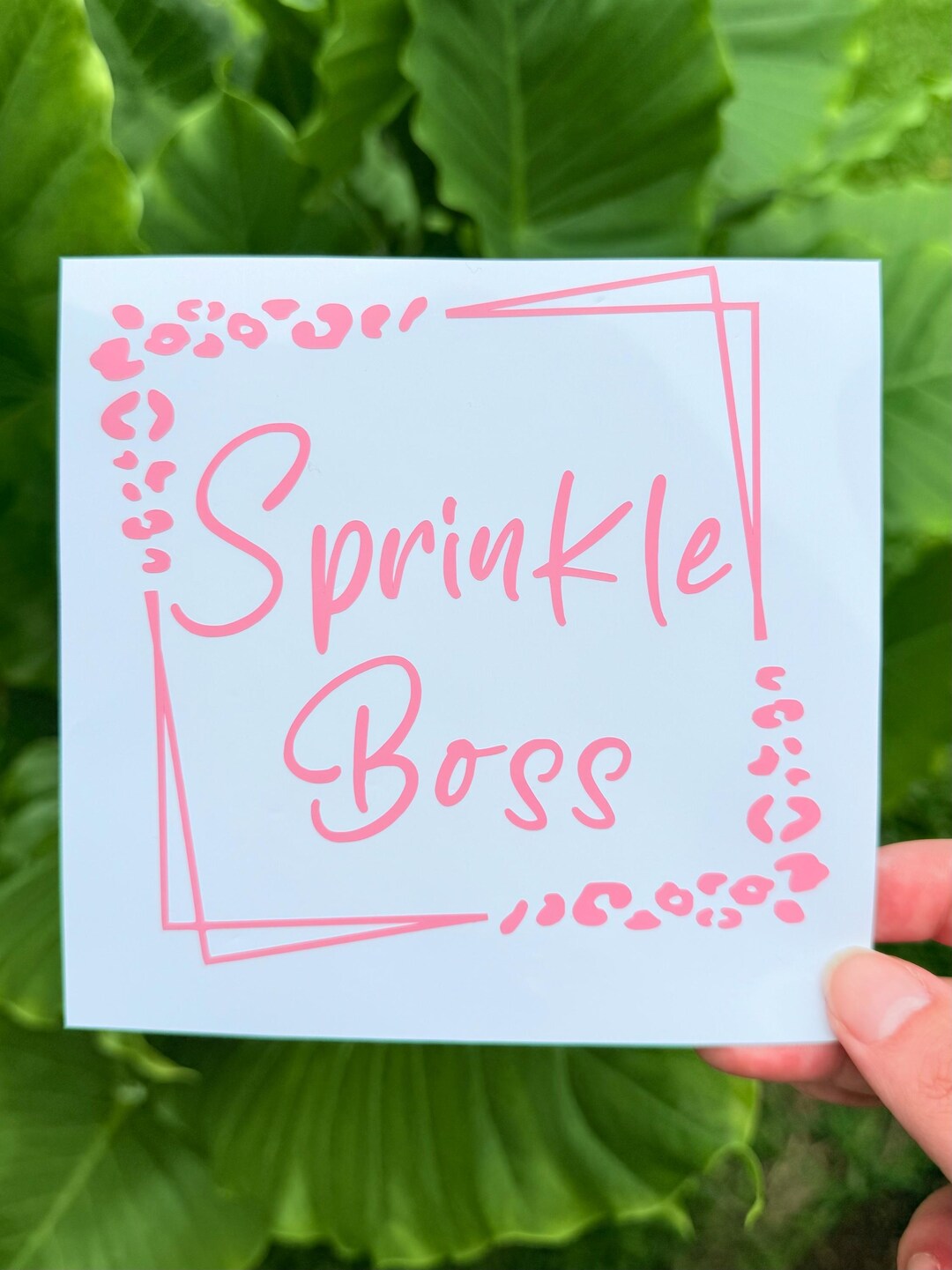 Sprinkle Boss Vinyl Sticker • PZ Car Decal • Pink Zebra Sticker ...