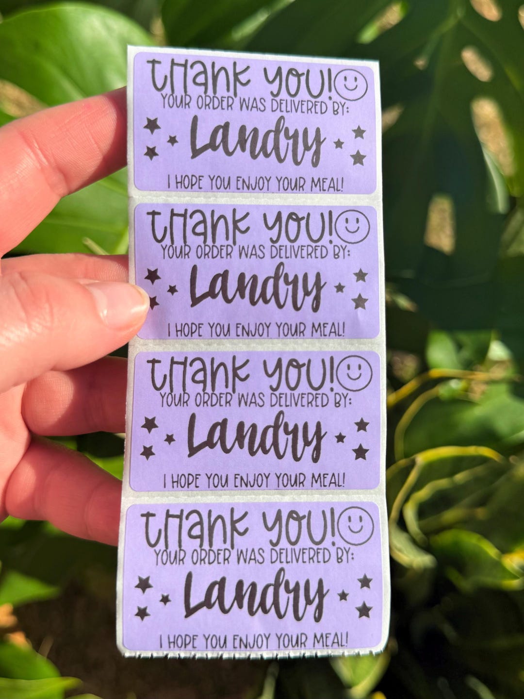 Personalized Doordash Delivery Stickers • Thank You Stickers for ...