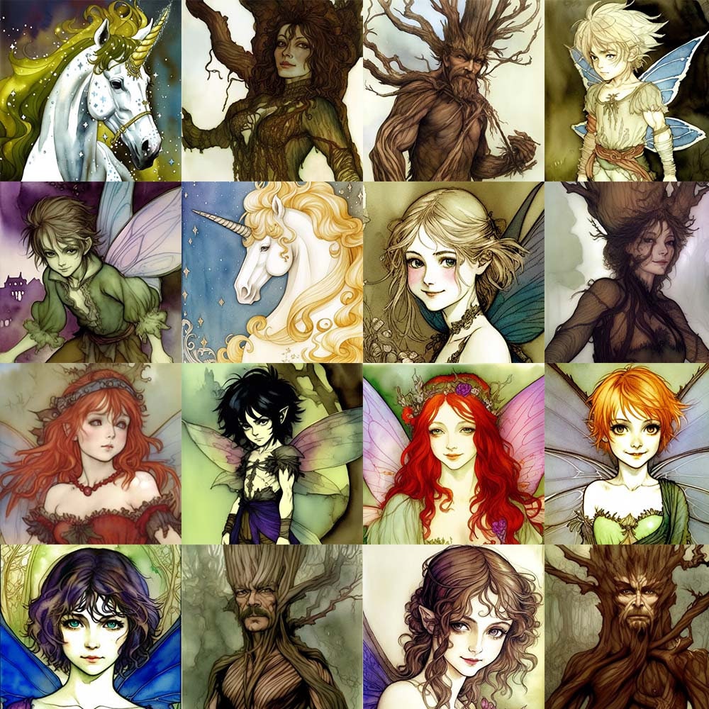 Character Portraits - Npcs - Monsters - Fairy Tale Style Art for ...