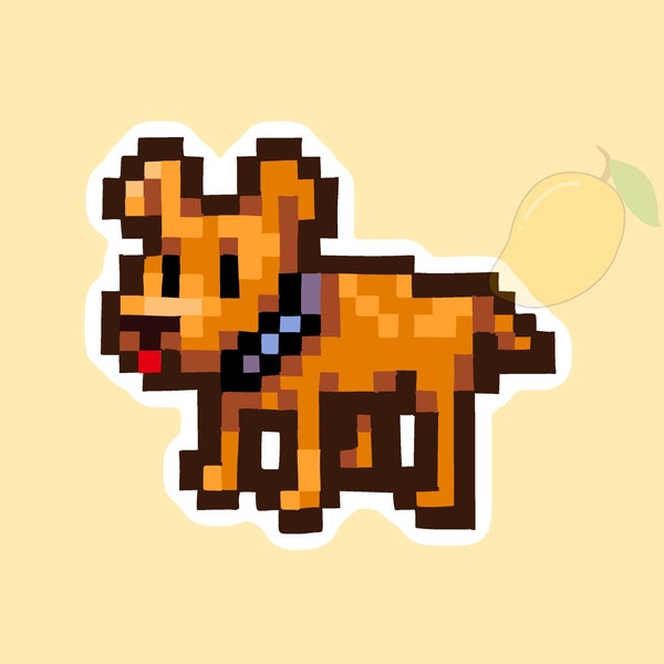 Stardew Valley Dog Sticker - Etsy
