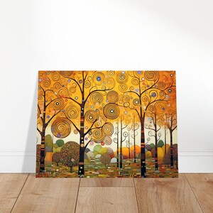 Premium Klimt Styled Print, Majestic Landscape, Gustav Klimt Design Art ...